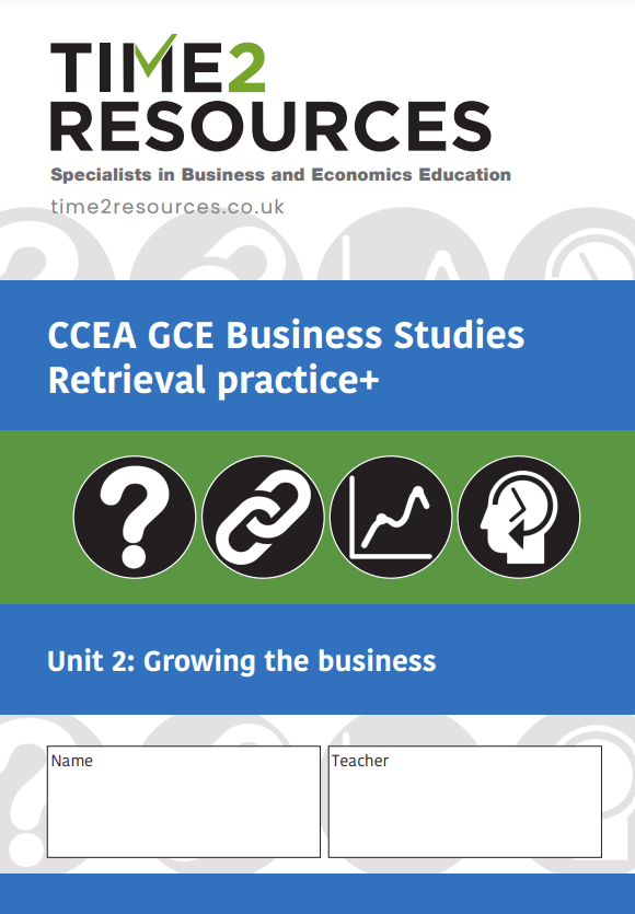 CCEA GCE Business Studies AS Unit 2 Growing the Business Retrieval ...
